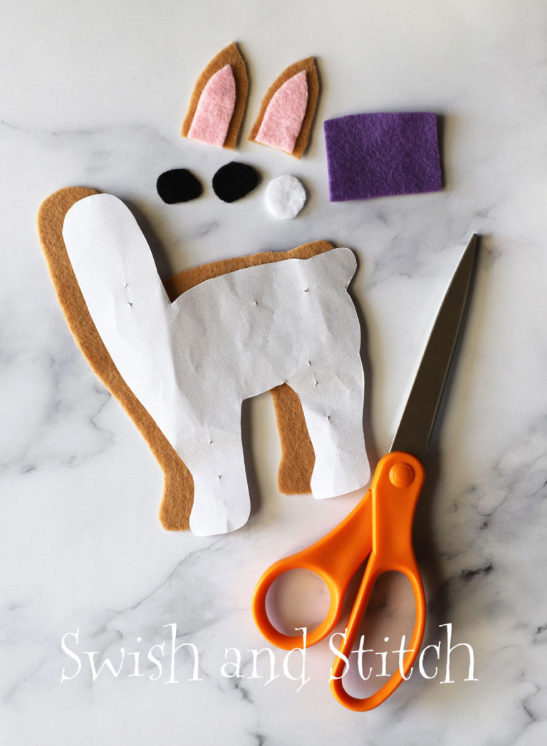 DIY Felt Llama Tutorial with FREE Pattern - Swish and Stitch