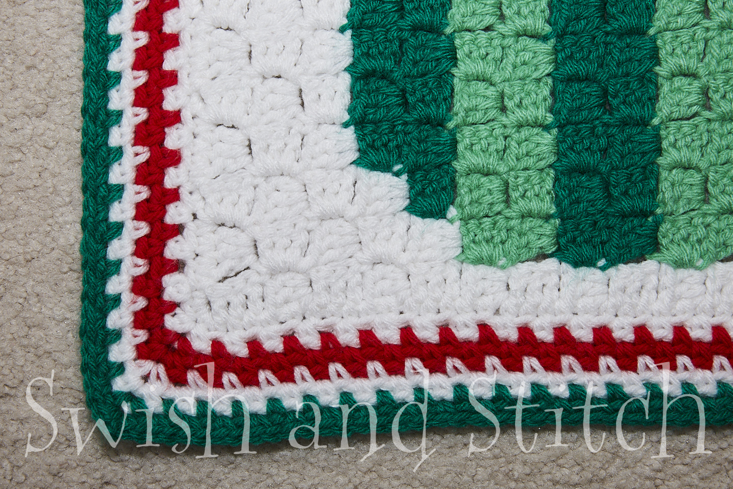 Barrel Cactus C2C Crochet Panel-Fiesta! Afghan - Swish and Stitch