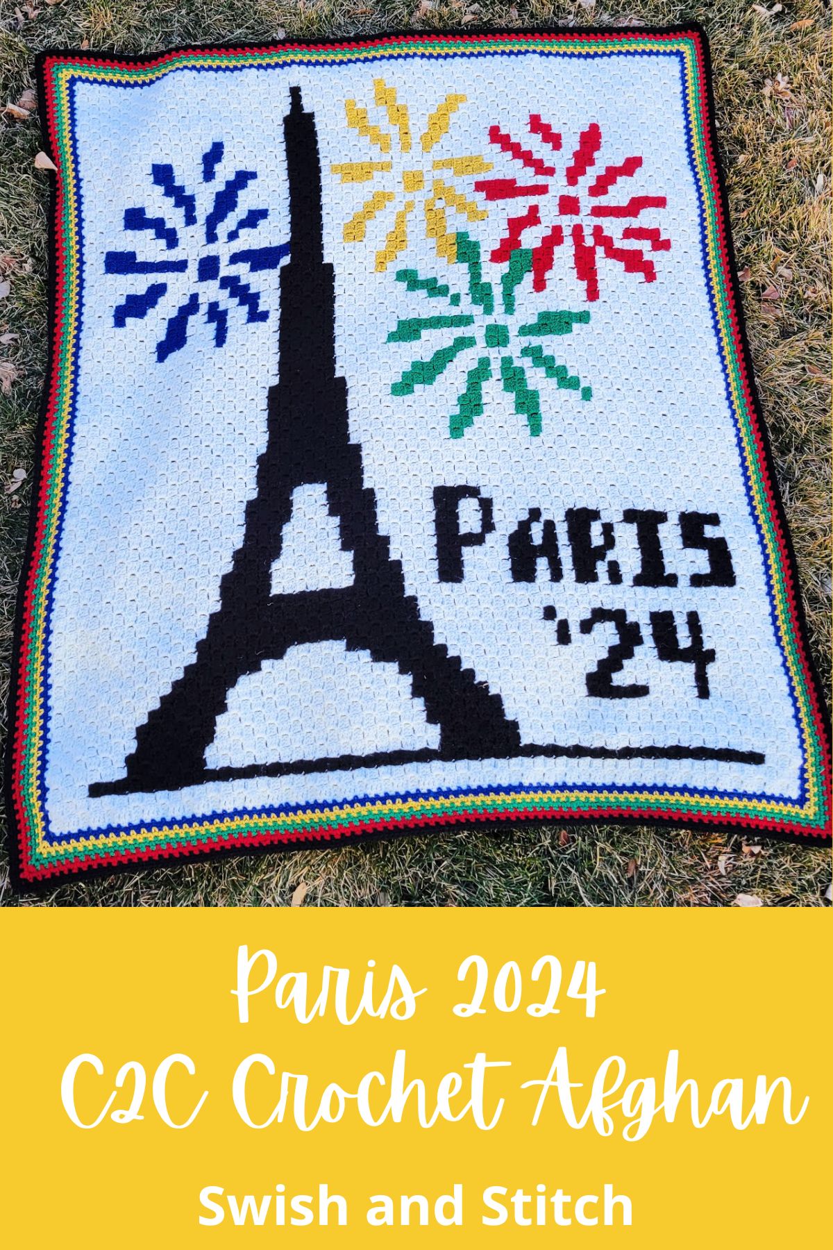 Paris '24 C2C Crochet Afghan - Swish and Stitch